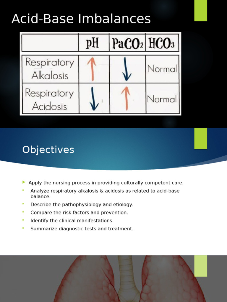 Understanding Respiratory Acid-Base Imbalances | PDF | Diseases And ...