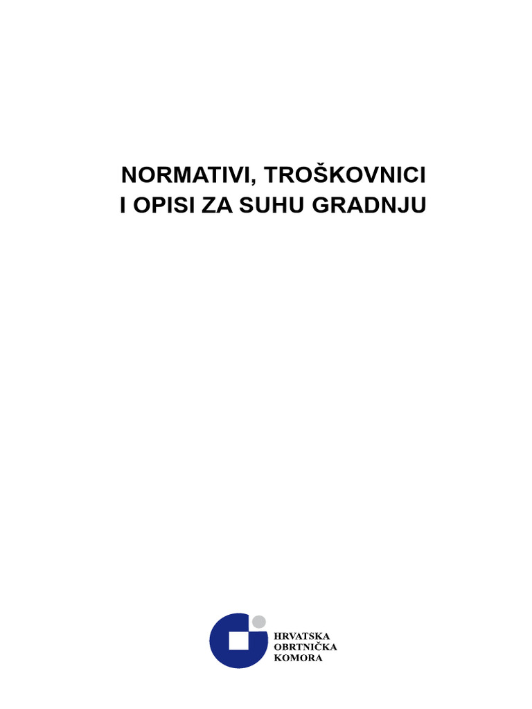 SUHA GRADNJA Normativi 2010 Kopiraj | PDF