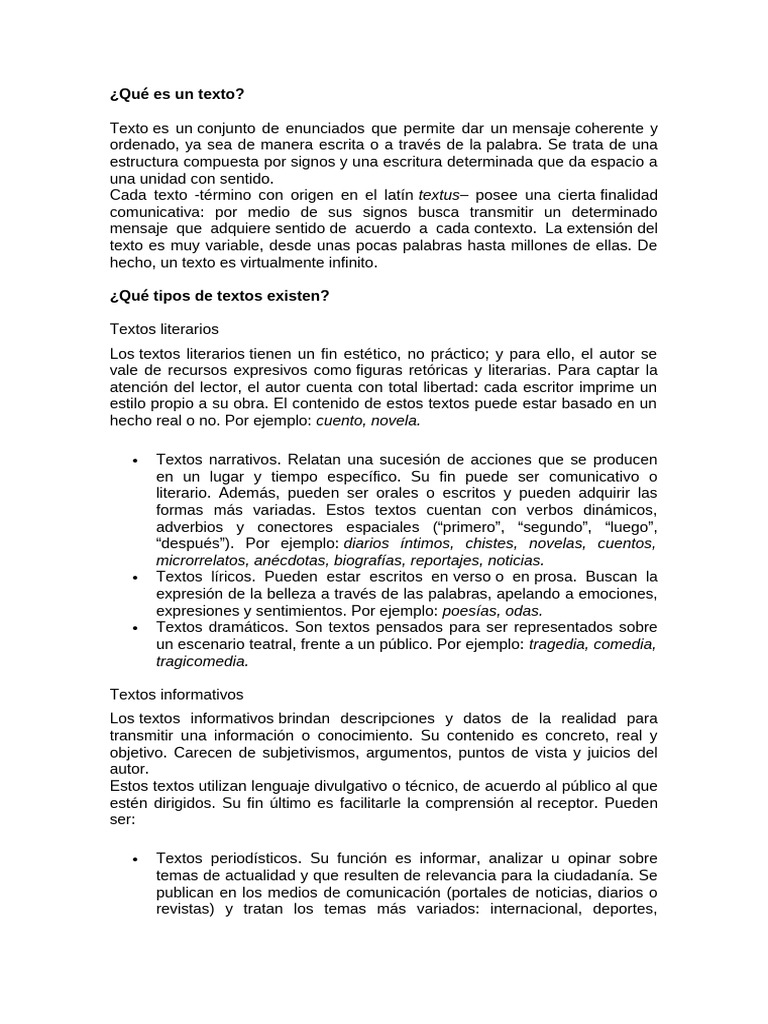 Qué Es Un Texto | PDF | Comunicación humana