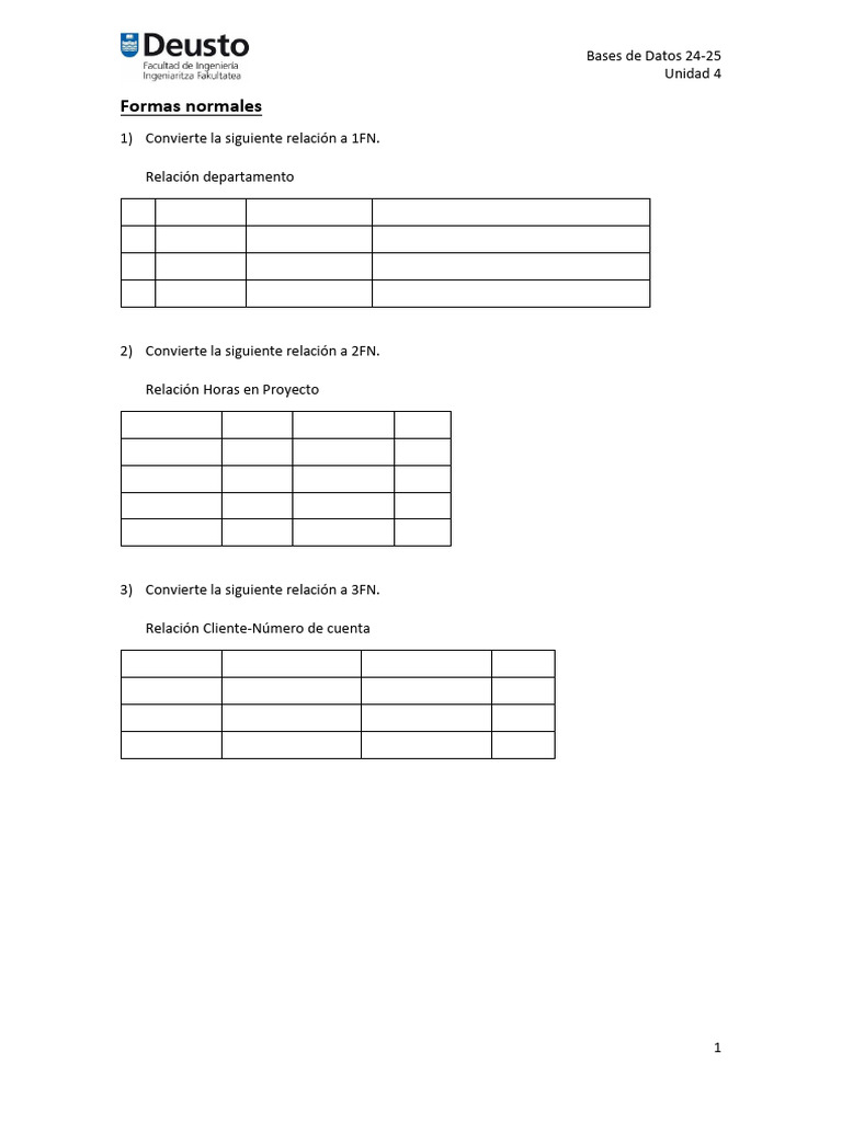 BBDD Ud 4 Ejercicios Propuestos FN 2 | PDF