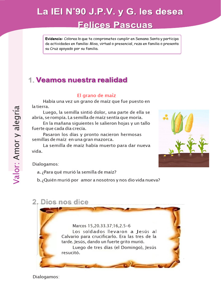 Compromisos en Semana Santa con Jesús | PDF | La resurrección de Jesús ...