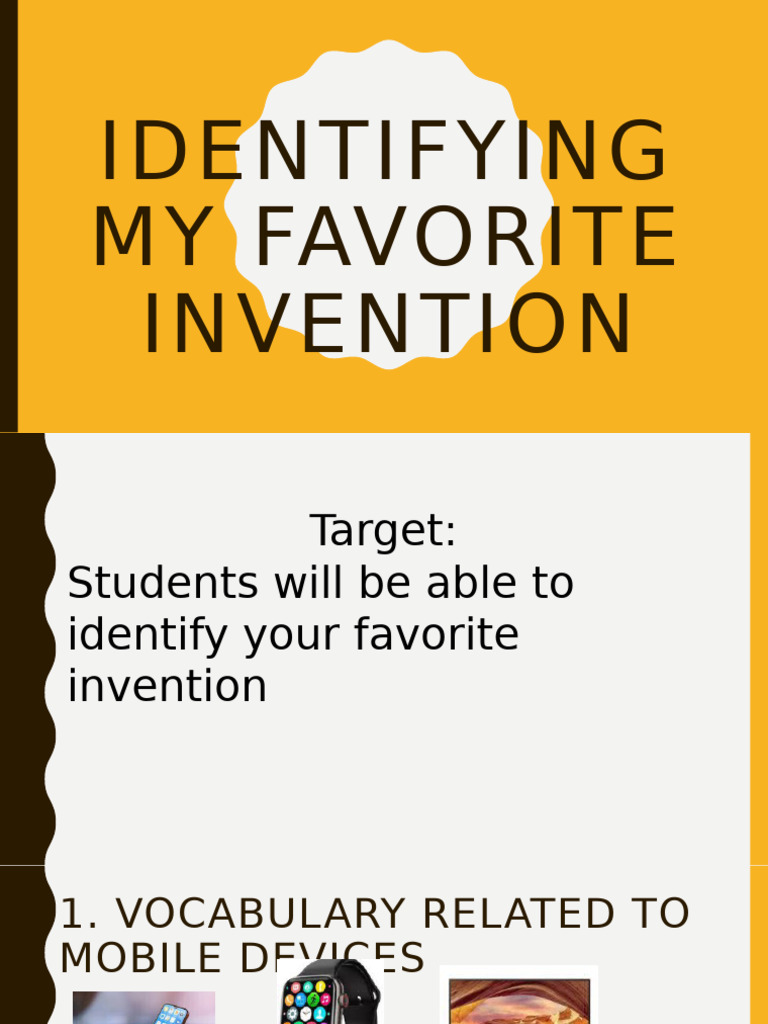 Identifying My Favorite Invention | PDF