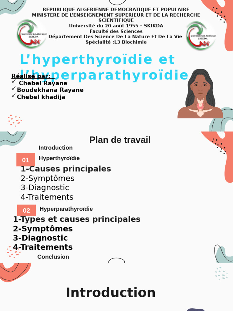 hyperthyroidie et hyperparathyroidie | PDF | Hyperthyroïdie | Maladies et troubles