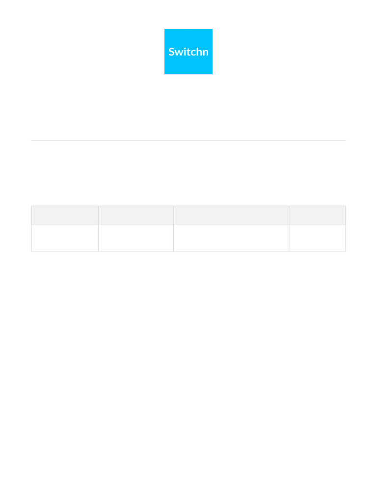 Switchn | PDF