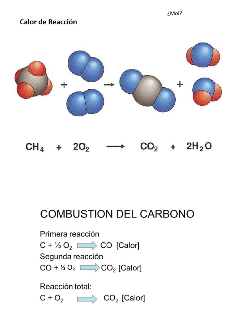 Calor de Reacción y Combustión: Conceptos Clave | PDF | Calor ...