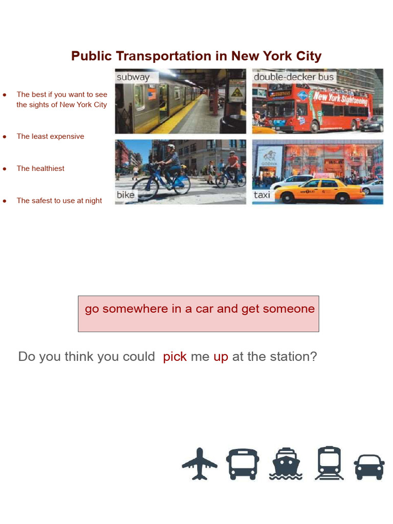 Public Transportation Lesson | PDF