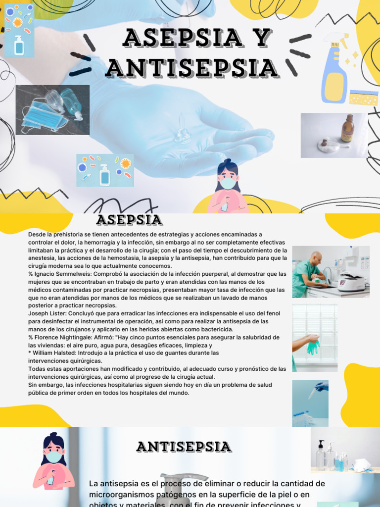 Asepsia y Antisepsia en Cirugía Moderna | PDF | Esterilización ...