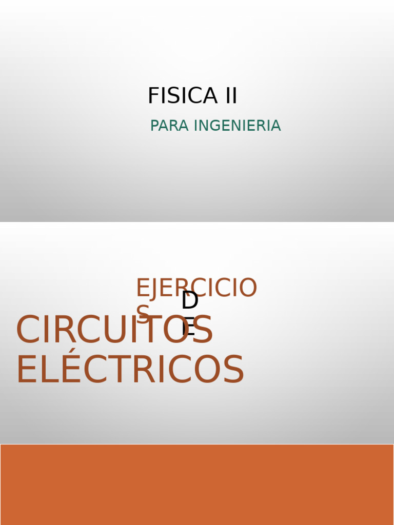 Clase Circuitos Electricos | PDF | Red eléctrica | voltaje
