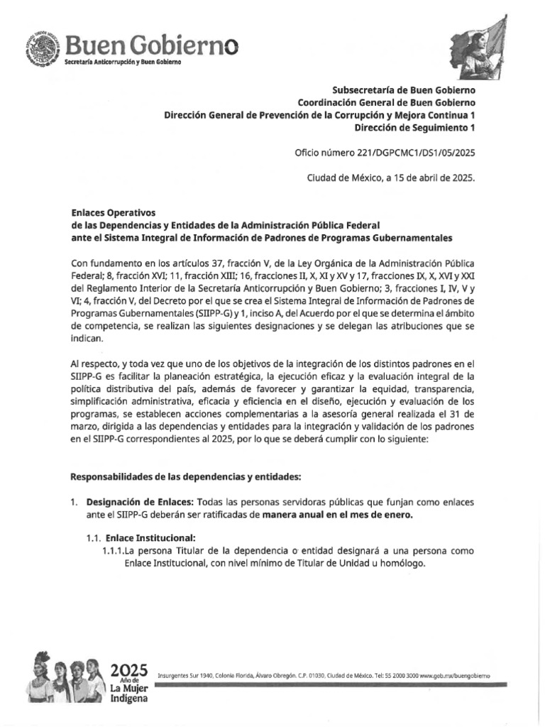 OF 05 Acciones Complementarias - SIIPP-G | PDF