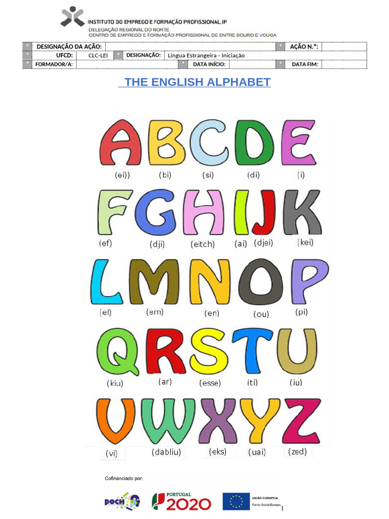 Worksheet The English Alphabet | PDF