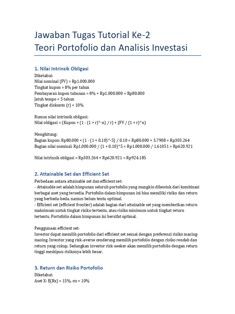 Jawaban Tugas Tutorial 2 | PDF