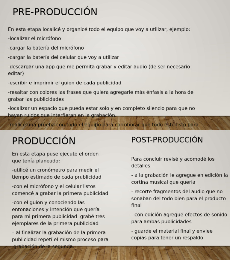 Tarea Pre Pro Post | PDF