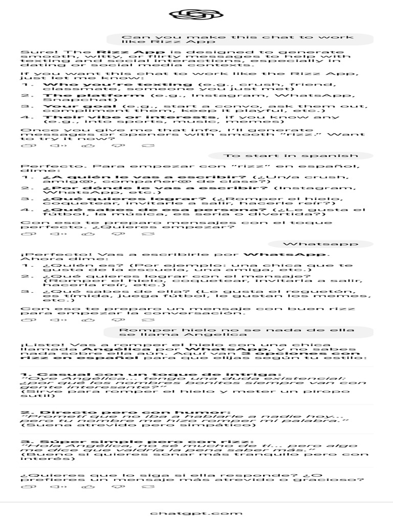 Rizz App Texting Tips | PDF