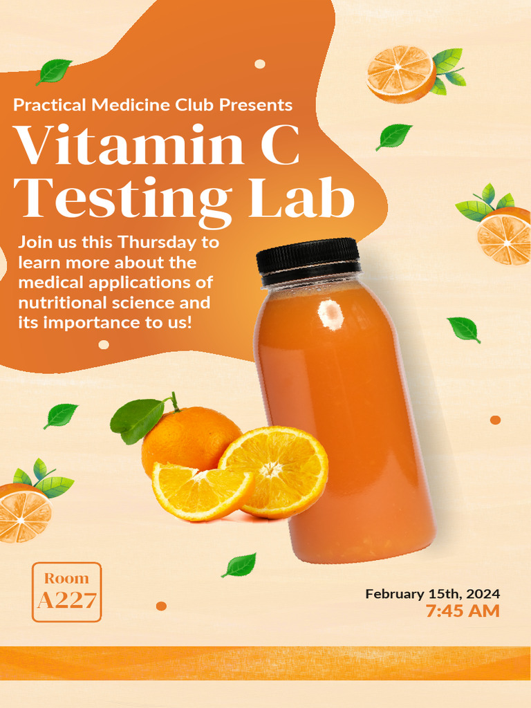 Practical Medicine Club Vitamin C Lab Promotional Flyer | PDF