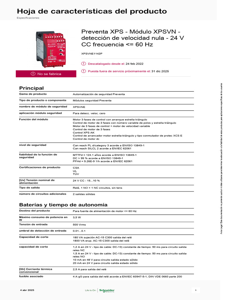 Manual Preventa XPSVN 1142P | PDF | Ingeniería Electrónica ...