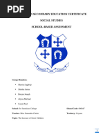 Sba Sample - Csec Math | PDF | Questionnaire | Chart