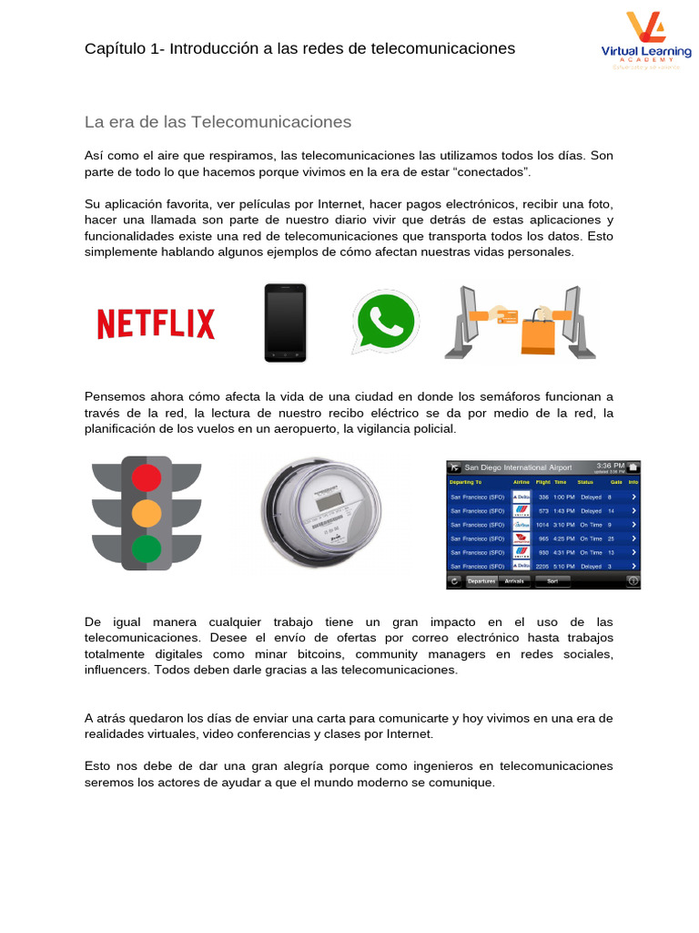 Capitulo 1 - Introducción las redes de telecomunicaciones | PDF | Red de computadoras ...