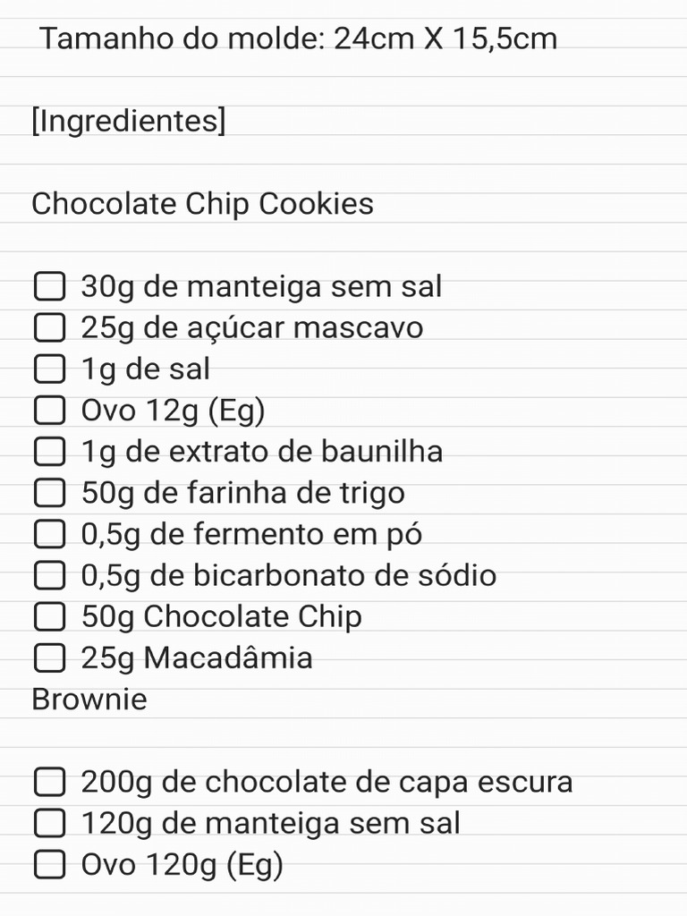 Brownie Com Cookie | PDF