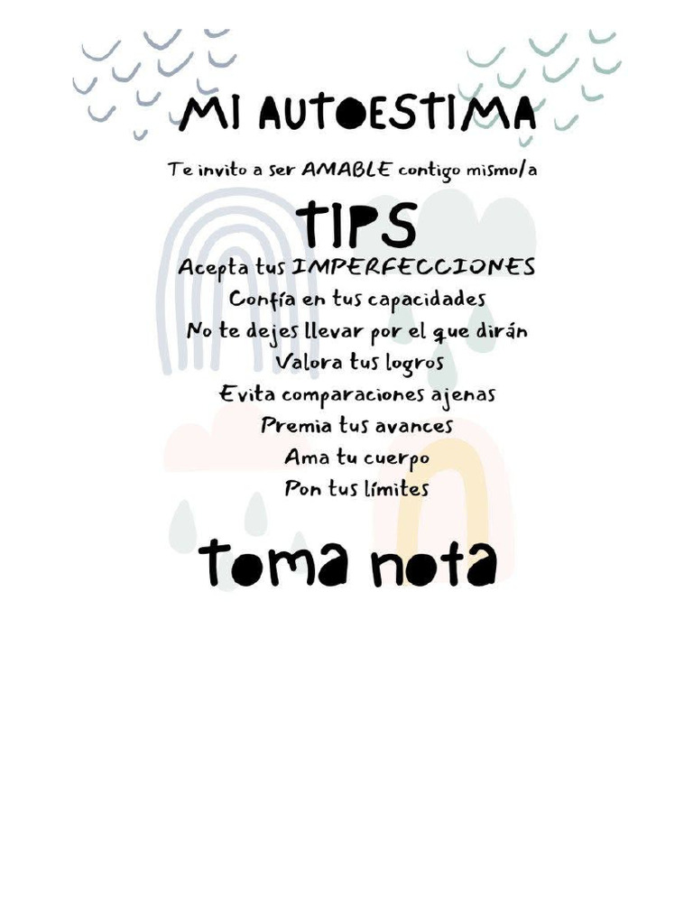 Actividad Autoestima | PDF