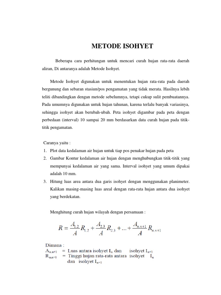 Metode Isohyet | PDF