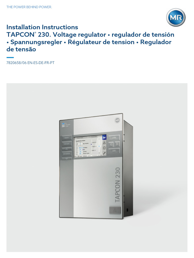 TAPCON 230 Commissioning | PDF | Electrical Connector | Personal ...