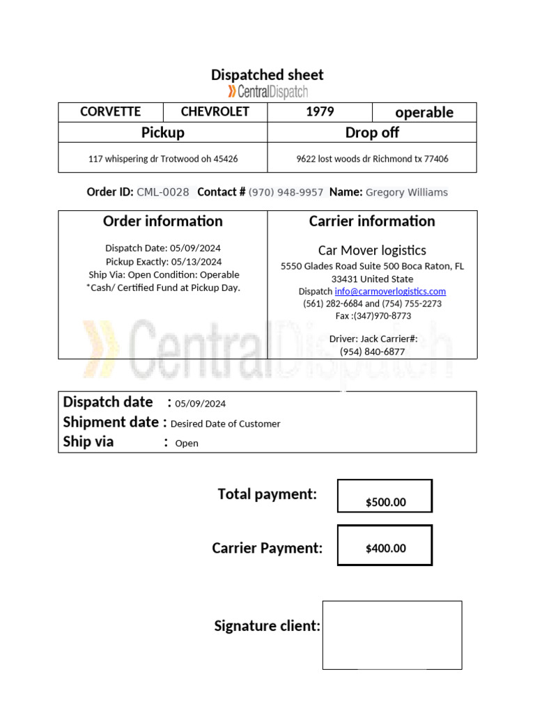 Dispatched sheet (1) | PDF