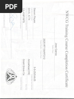 NWCG Training Certificate Template | PDF