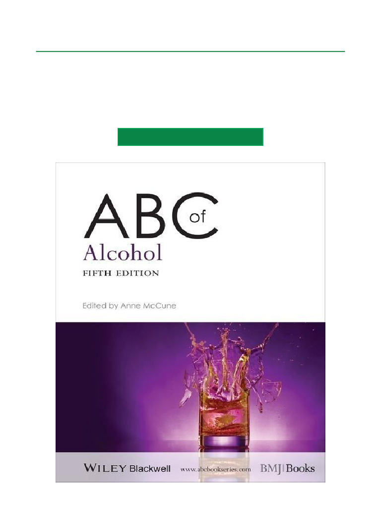 Look Into ABC of Alcohol, 5th Edition Exclusive Download | PDF