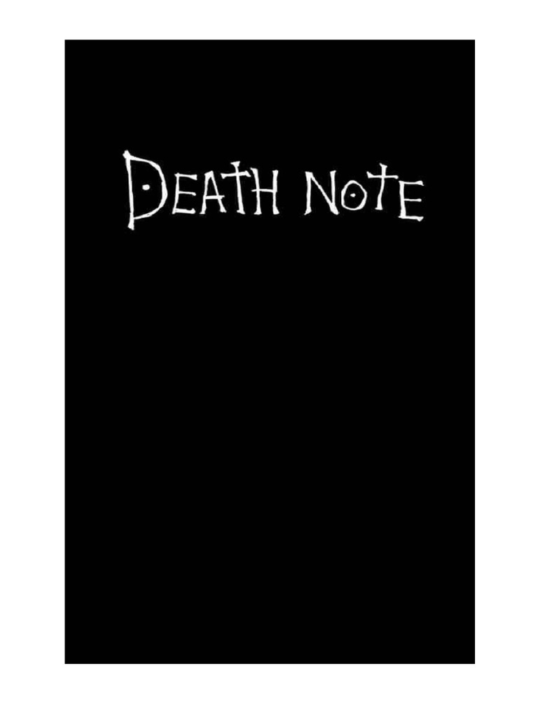 Death Note Rule | PDF