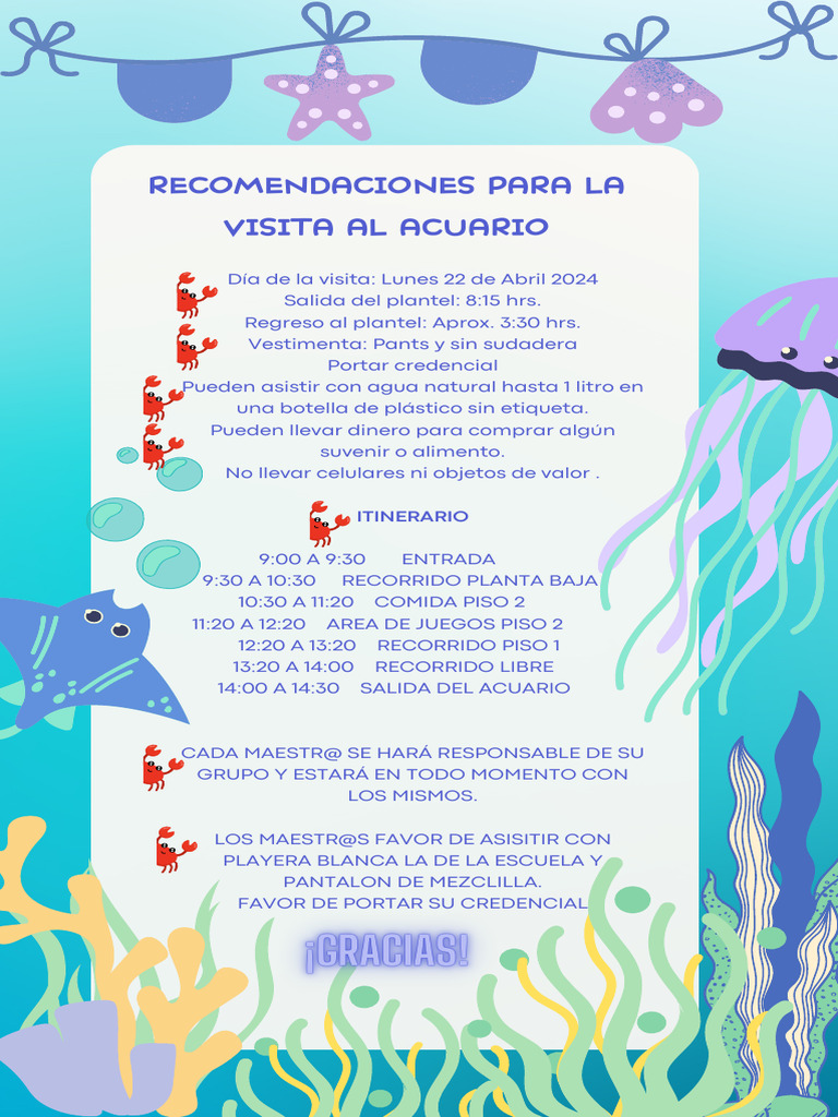 Recomendaciones Acuario | PDF