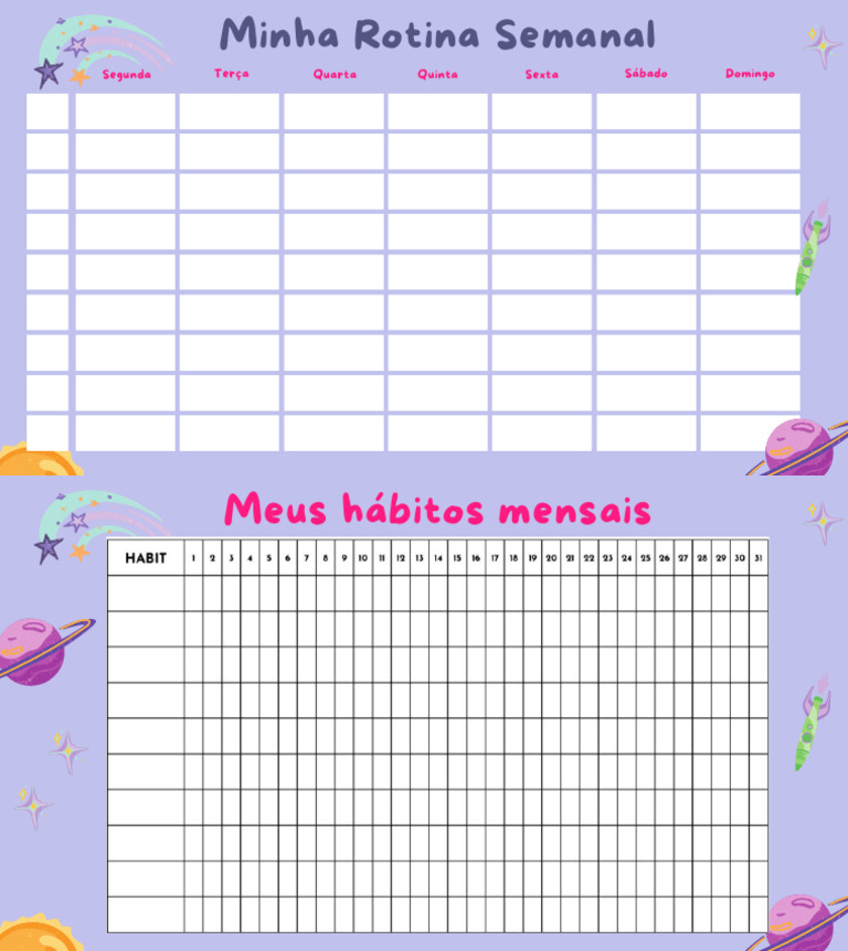 Calendário Rotina | PDF