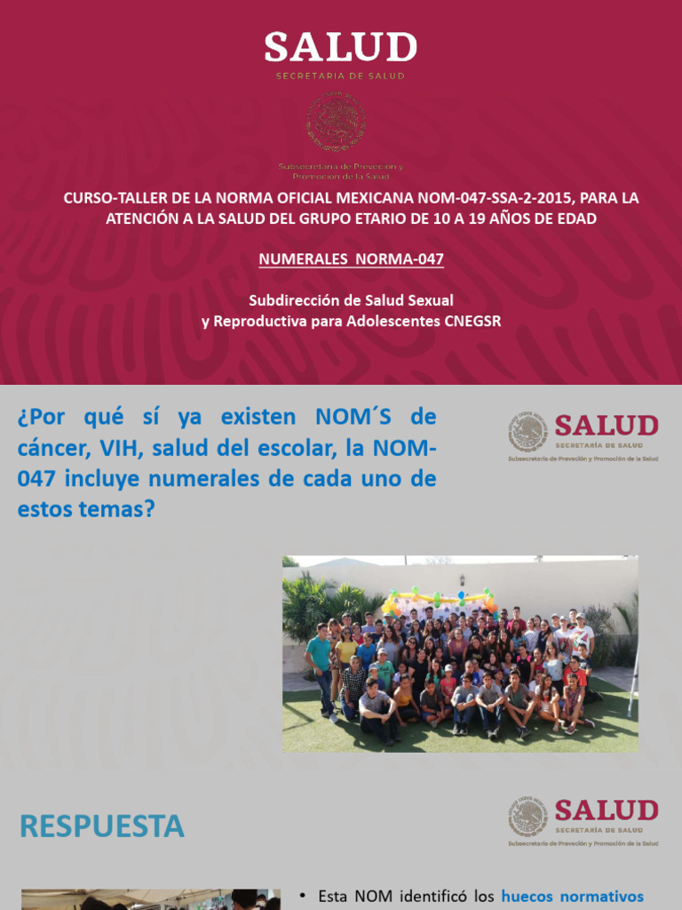 Numerales NOM-047 - Compressed | PDF | Cáncer | Obesidad