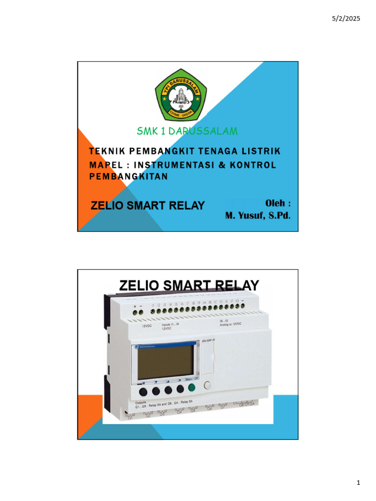 Fungsi dan Penggunaan Zelio Smart Relay | PDF