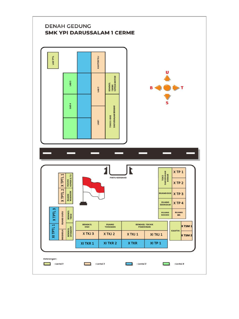 Denah Kelas Terbaru Semester Genap. 2024-2025 | PDF