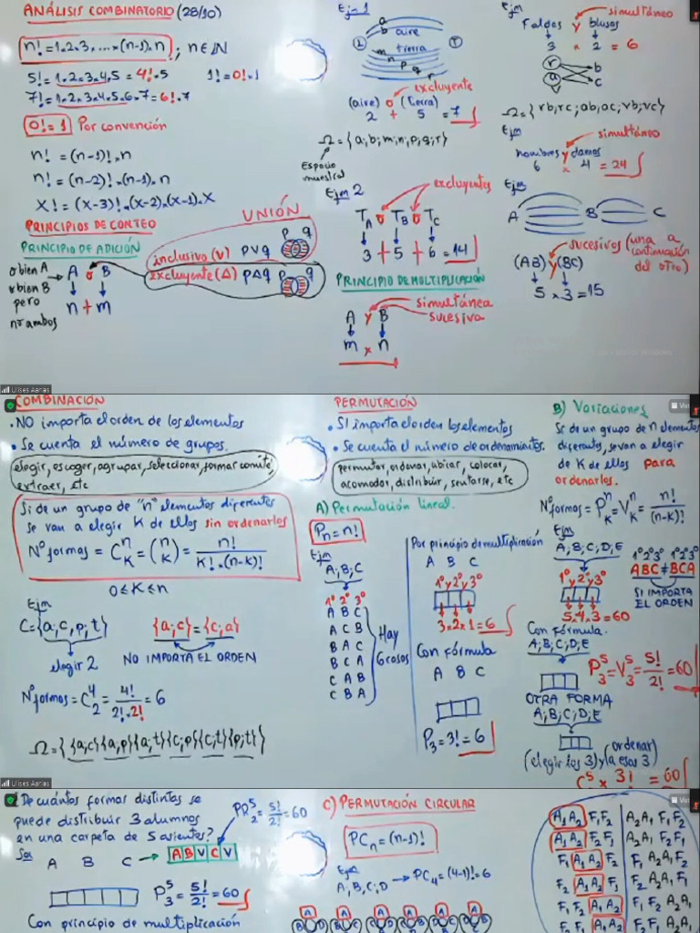 05 Análisis Combinatorio | PDF