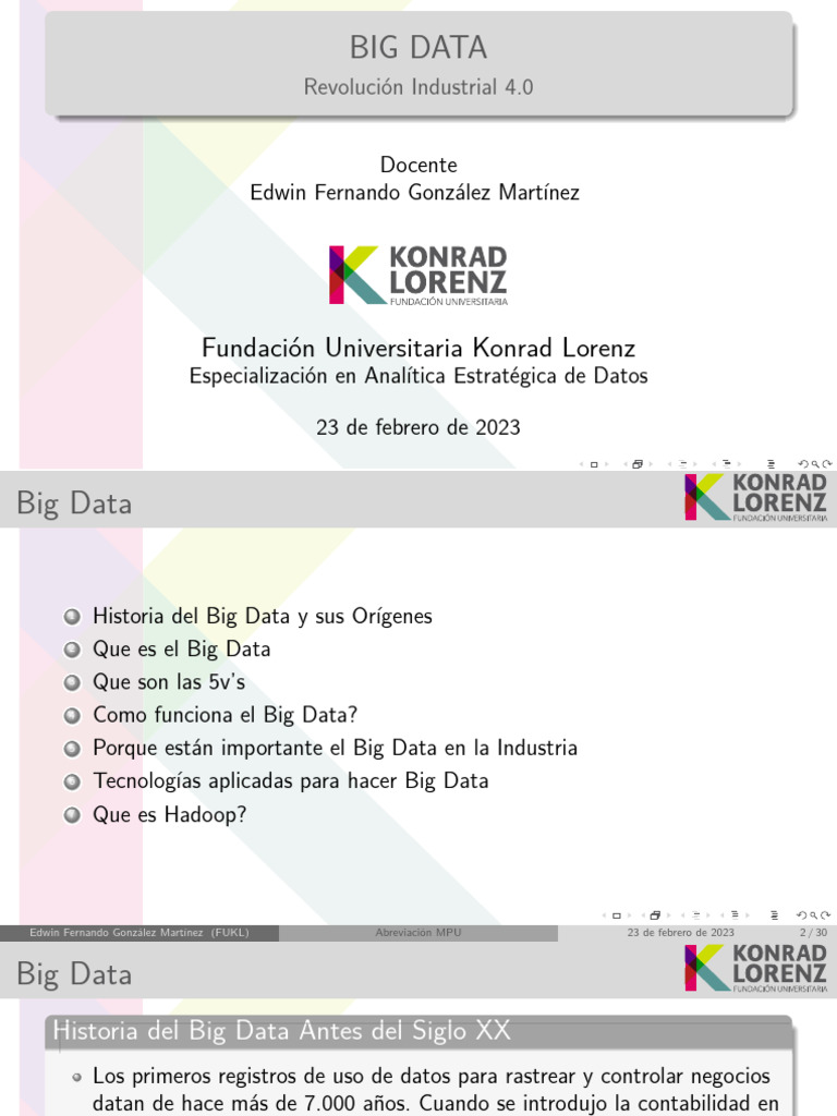 Introducci N Big Data | PDF | Apache Hadoop | Mapa reducido