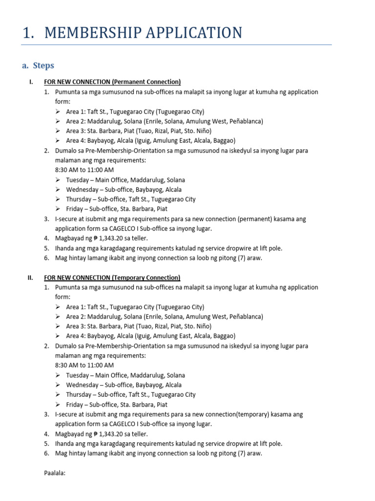 Membership Application Flowchart | PDF