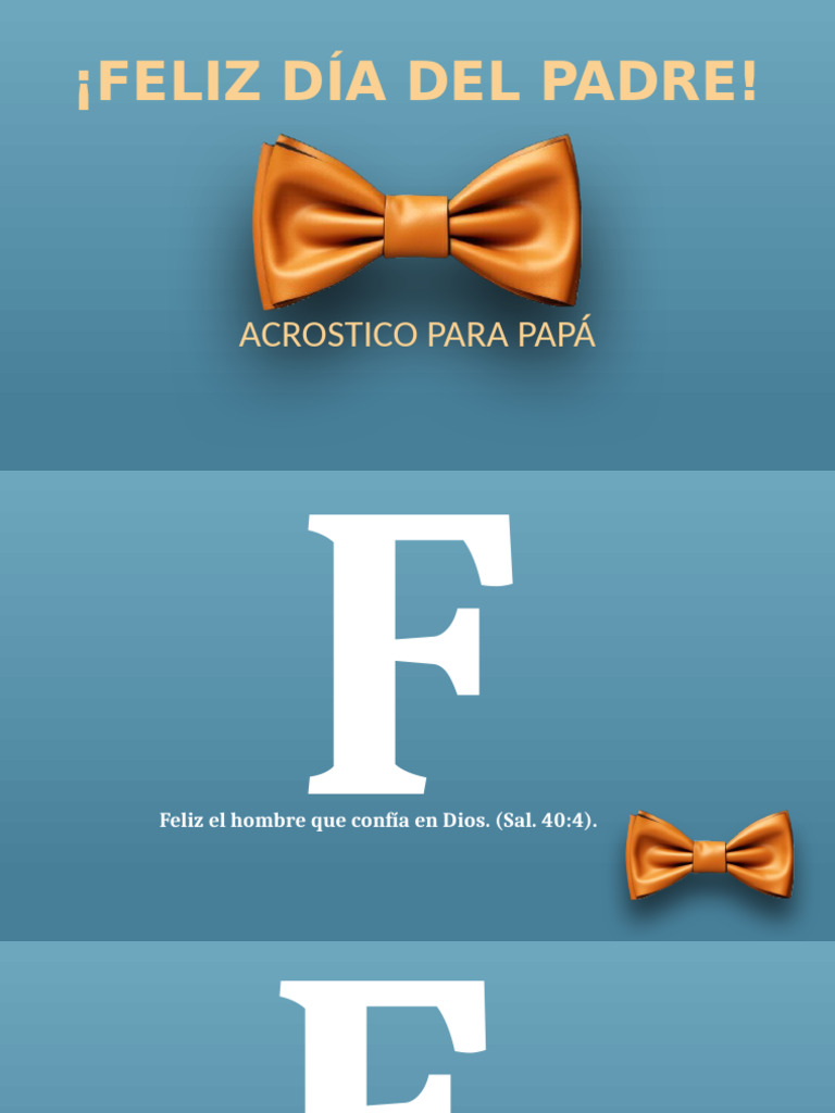 Acróstico para Papá en su Día | PDF