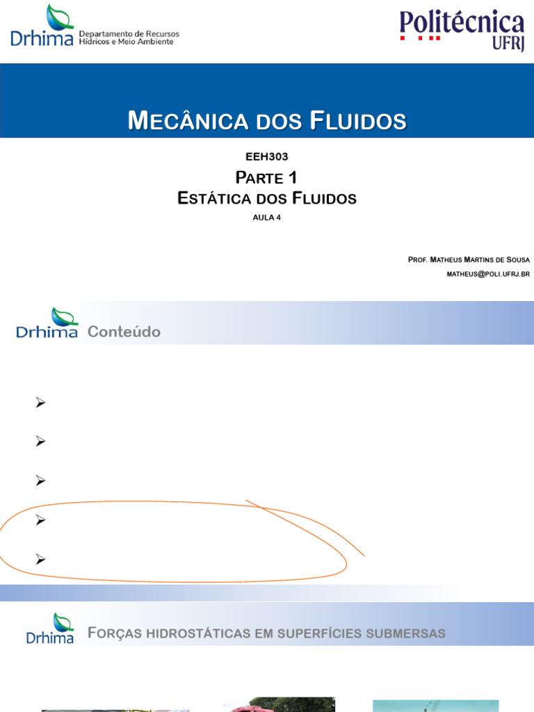 Aula 4 - Drhima - Mecflu | PDF | Flutuabilidade | Pressão