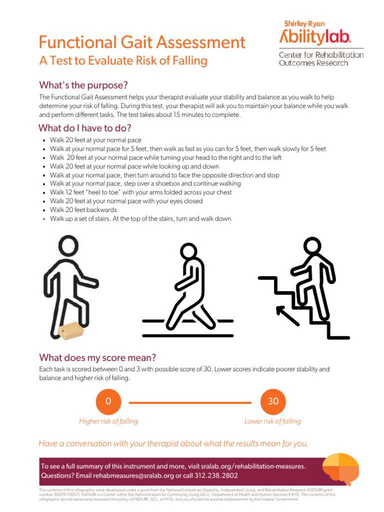 Functional Gait Assessment Overview | PDF