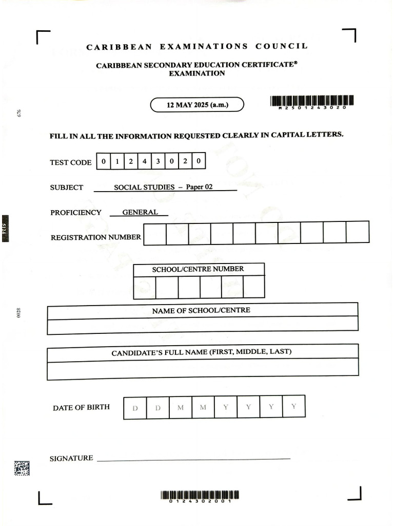 Social Studies P2 2025 | PDF