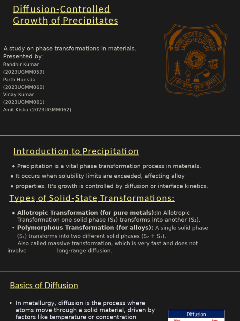 Diffusion-Controlled Precipitate Growth | PDF | Diffusion | Crystallite