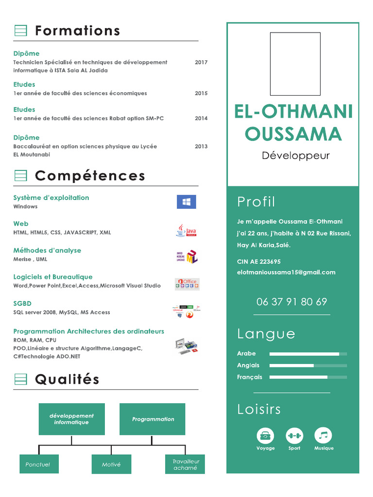 CV Oussama Vect | PDF