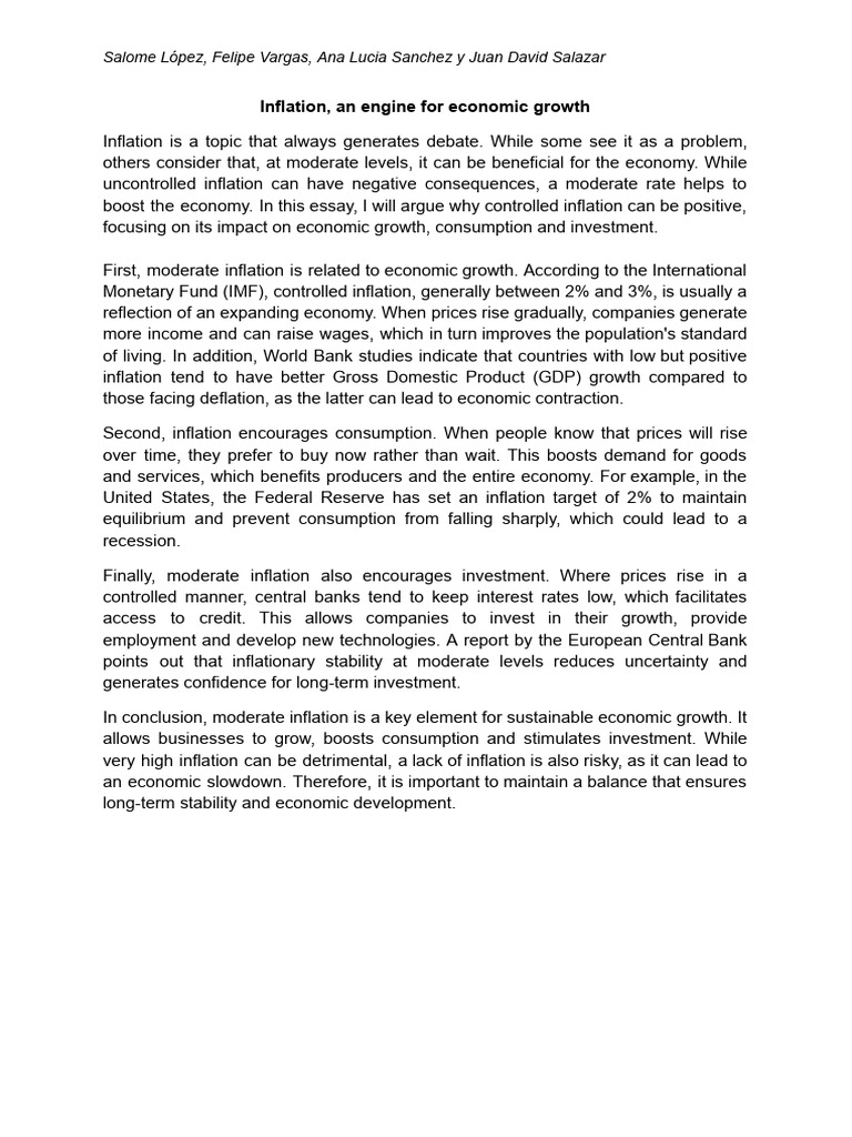 Introduction Writing Inflation | PDF | Inflation | Recession