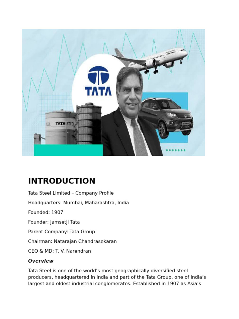 Tata Steel Company Profile Overview | PDF