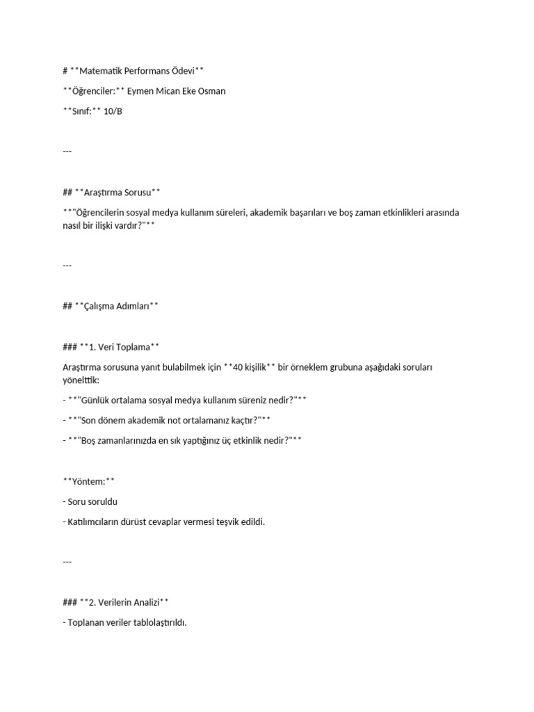 Mat Performans | PDF