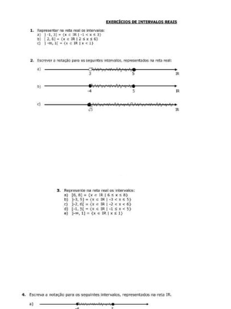 Intervalos Reais | PDF