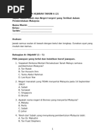 Sej t6 Ujian Pertengahan Tahun | PDF