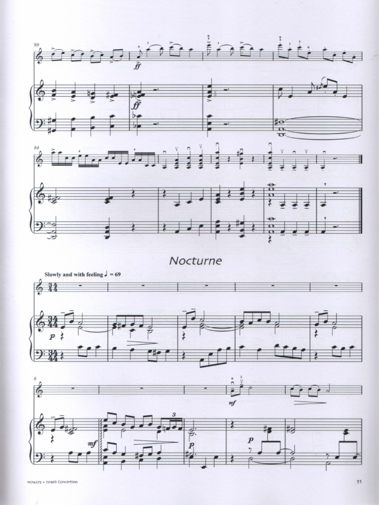 George Perlman - Israeli Concerto Am MVT 1 - Page 5 | PDF