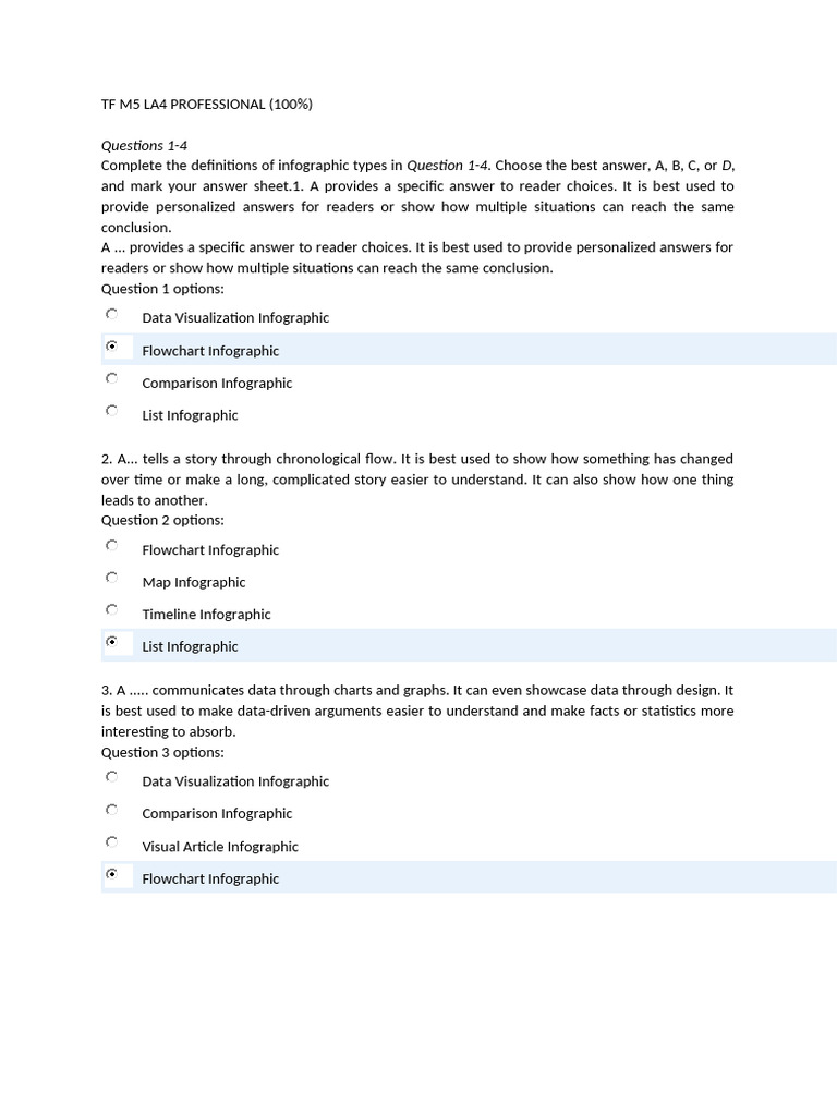 TF M5 La4 Professional (100%) | PDF | Infographics